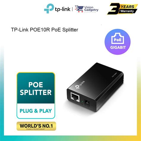 Tp Link Tl Poe R Ethernet Poe Splitter Adapter Shopee Malaysia