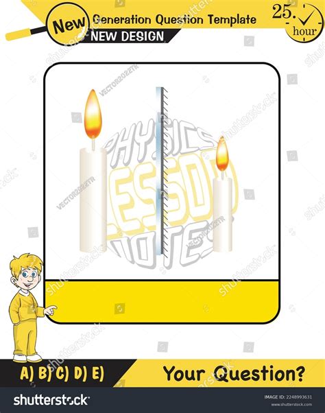 Physics Lecture Notes Light Enlightenment Refraction Stock Vector