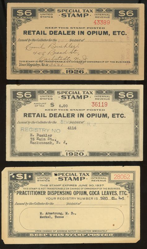 Us Tax Stamp Opium Dealer United States Stamp Hipstamp