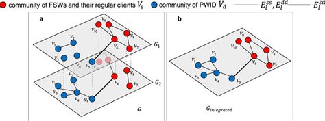 an example of the 2 layer network framework and its integrated network
