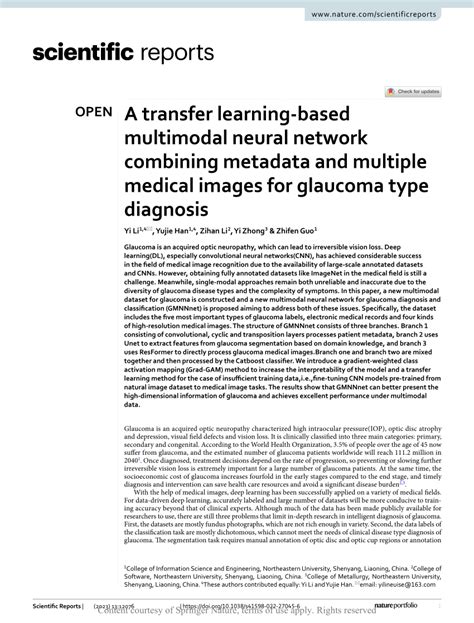 Pdf A Transfer Learning Based Multimodal Neural Network Combining Metadata And Multiple
