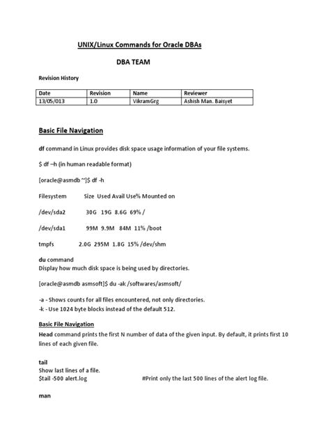 Unixlinux For Oracle Dbamustknow Libre Pdf Computer Data Storage