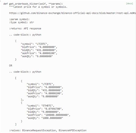 Getorderbookticker But With Multiple Tickers · Issue 299 · Sammchardypython Binance · Github