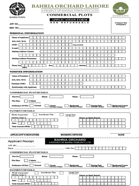 Fillable Online Commercial Plot Application Form Fax Email Print Fillable Online Commercial Plot Application Form Fax Email Print