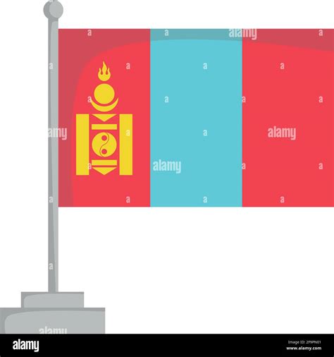 National Flag Of Mongolia Vector Illustration Stock Vector Image Art Alamy