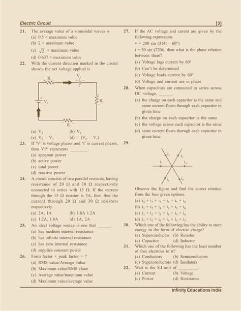 Electric Circuit The Average Value Of A Sinusoidal Waves Is A 05