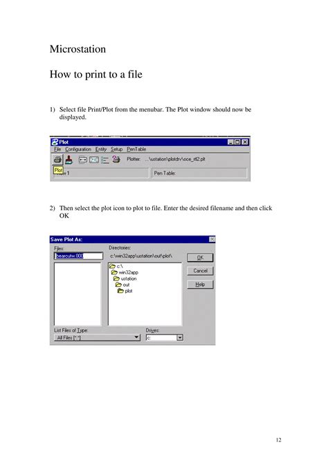Saving File As Plot File Pdf