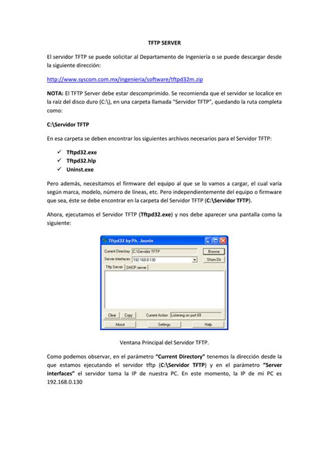 configurar tftp server