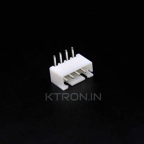 Buy 4 Pin Jst Male Right Angle Connector 2 54mm Pitch Ktron India