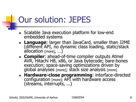 Ppt Compiling Java For Low End Embedded Systems Powerpoint
