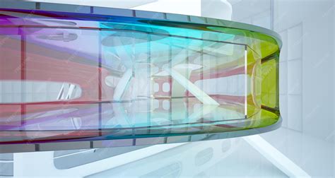 Premium Photo Abstract Dynamic Interior With Colored Gradient Smooth