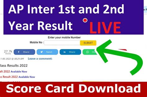 AP Intermediate Results 2022 Check Manabadi Andhra Pradesh Inter 1st And 2nd Year Results Date