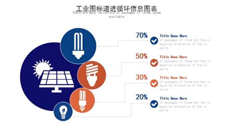 Industrial Icon Cycle Progressive Information Visualization Ppt Chart