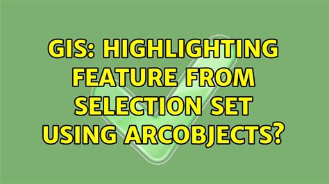 GIS Highlighting Feature From Selection Set Using ArcObjects YouTube