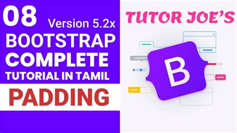 Padding In Bootstrap 5 Tutor Joes Tamil Youtube