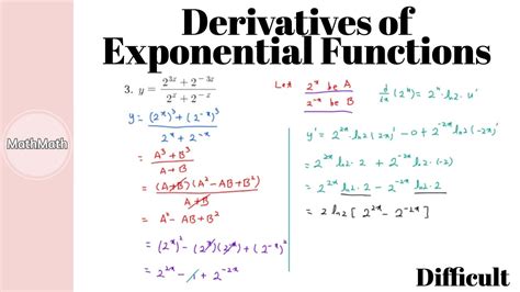 Calculus HOW TO Derivatives Of Exponential Functions Difficult
