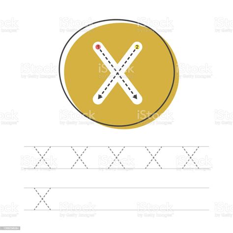 편지를 쓰는 법을 배움 아이들의 발달과 교육을위한 운동의 집합에서 실용적인 시트 영어 알파벳에서 편지를 작성합니다 벡터 그림입니다 0명에 대한 스톡 벡터 아트 및 기타