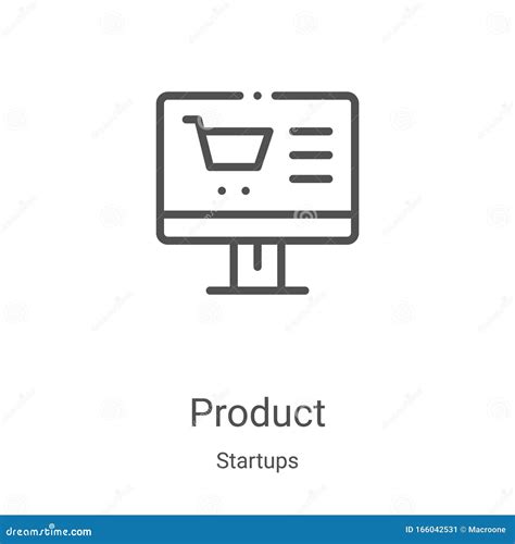 Product Icon Vector From Startups Collection Thin Line Product Outline Icon Vector Illustration