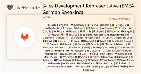📩 sales development representative emea german speaking at 🏢 gitlab