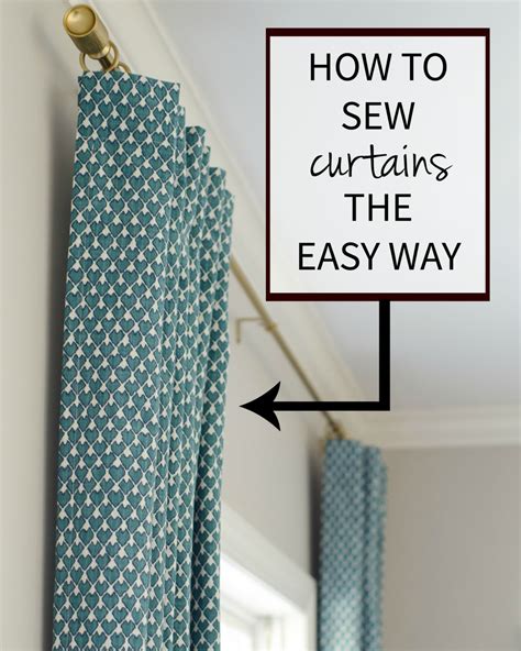 An Easy To Follow Tutorial For How To Sew Curtains Yourself So Simple And Will Save You TONS Of
