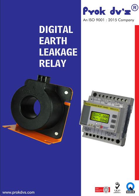 PDF An ISO 9001 2015 Company DIGITAL EARTH LEAKAGE RELAY DIGITAL