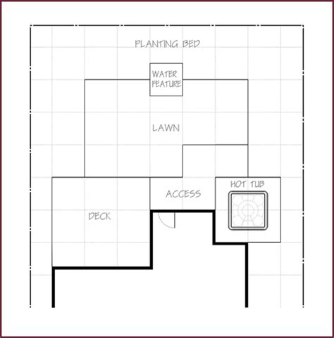 Grid Lines Outline For The Design Landscape Design Software Landscape Design Gardening Blog