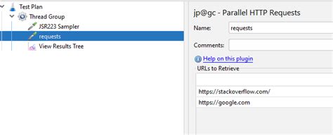 Jmeter Parallel Requests Sampler Appending Urls In Runtime