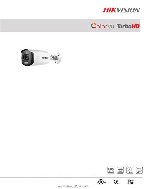 Hikvision DS 2CE12DFT F Data Sheet