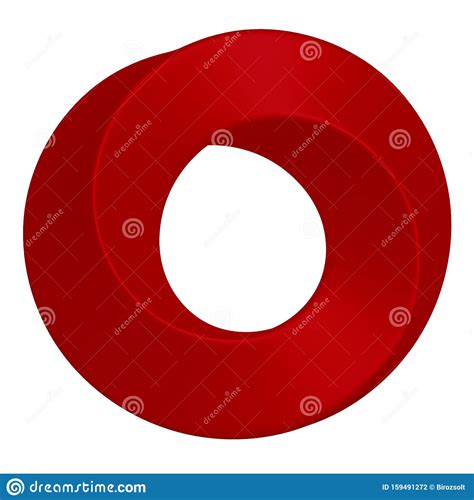 3d Rendering Of A Moebius Ring Stock Illustration Illustration Of Impossible Graphic 159491272