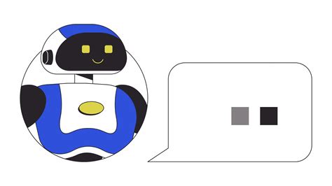 Ai With Chat Bubble Animation Animated Bot Avatar 2d Cartoon Flat