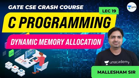 C Programming Dynamic Memory Allocation Lec 19 Gate Cse 2021 Exam Youtube