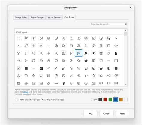 Font Icon Images Winforms Controls Devexpress Documentation
