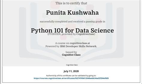 Punita Kushwaha On Linkedin Onemore Certificate Python