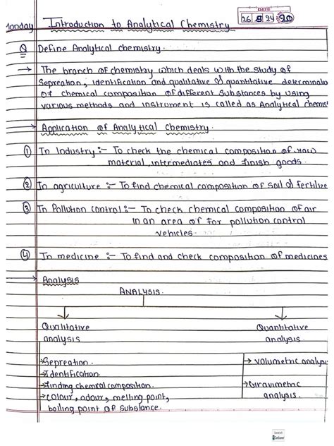 Chemistry Chapter 2 Analytical Chemistry Pdf