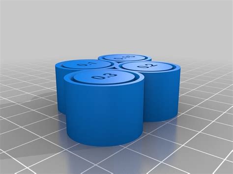 Simple Tolarance Test Free 3d Model On