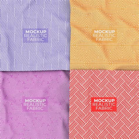 Premium Psd Textile Fabric Pattern Mockup Design