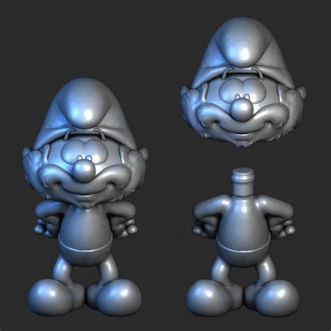 🃏 Set 1 Of 19 Models Of Smurfs Smurfs Gargamel And Azrael ・ Stl File For 3d Printing・cults