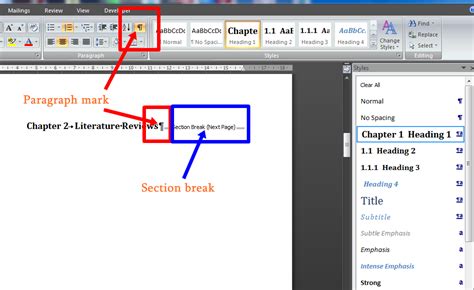 How To Create Your Thesis With Word And Step Separate Chapters With Section Break
