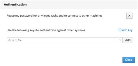 Authentication Add Key To User Session · Issue 8103 · Cockpit