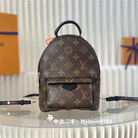 全場免運 Louis Vuitton 路易威登 Palm Springs 老花minilv後背包 雙肩包 M44873 蝦皮購物