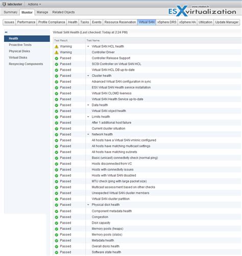 Vmware Vsan Health Check Plugin Esx Virtualization