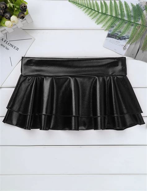 Pvc Micro Mini Skirt Spanking Skirt Wet Look Pvc Skirt Faux Latex Skirt Etsy