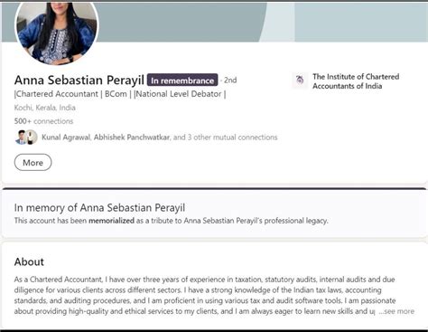 nakul kulkarni on linkedin it s truly heartbreaking to hear about the passing of anna sebastian a…