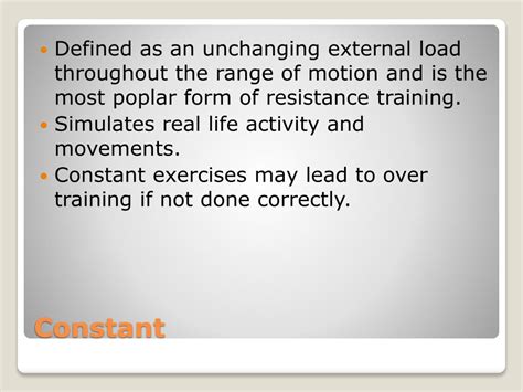 Ppt Forms Of Variable Resistance Training And Personal Training 101 Powerpoint Presentation