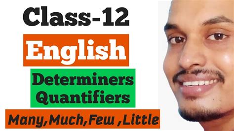 Determiners And Quantifiers Class 12th English Online Tuition Class By