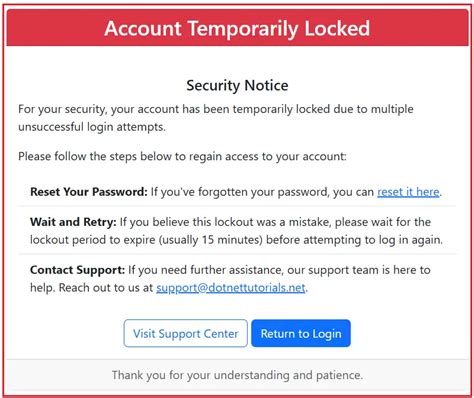 Account Lockout In Aspnet Core Identity Dot Net Tutorials