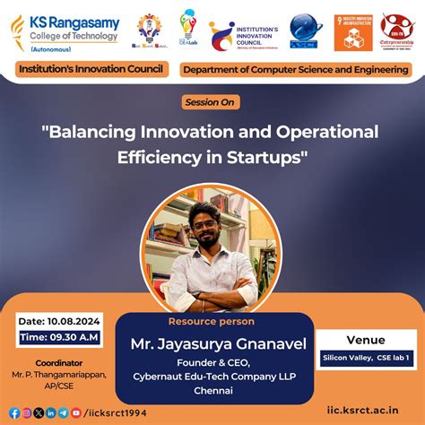 Iic Ksrct On Linkedin Startupsuccess Innovation Operationalefficiency Entrepreneurship