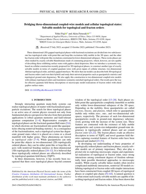 Pdf Bridging Three Dimensional Coupled Wire Models And Cellular