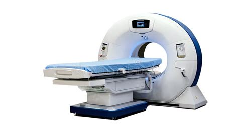 His Image Features An Advanced Blue And White Mri Scanner Designed For