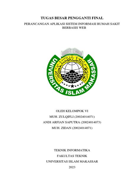 analisis perancangan aplikasi sistem informasi rumah sakit berbasis web